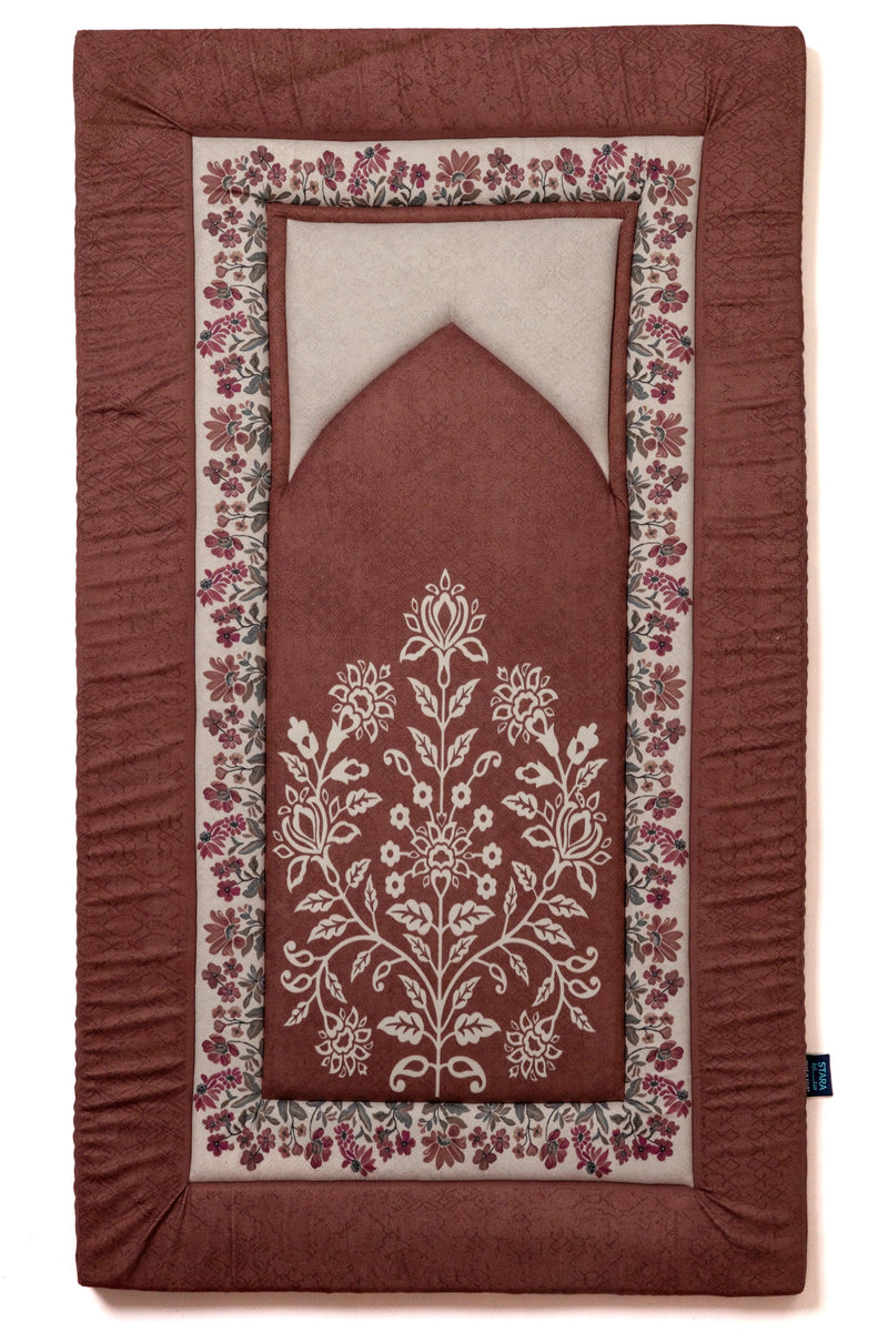 Vintage Floral Seamless Premium Prayer Mat – Stara